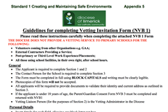 Vetting - Limerick Diocese Safeguarding